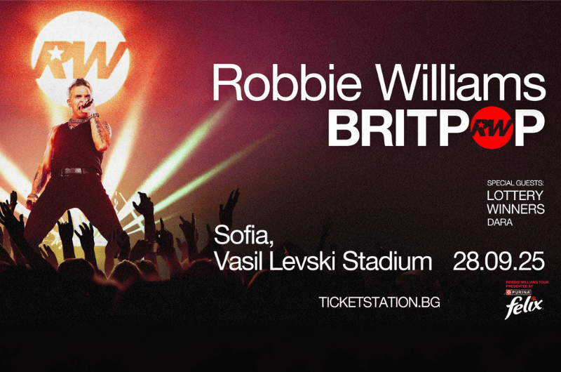 Robbie Williams 2025 tickets - Ticketstation.bg